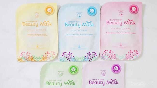 Mentholatum Beauty Mask, Masker Wajah untuk Meremajakan Kulit yang ...