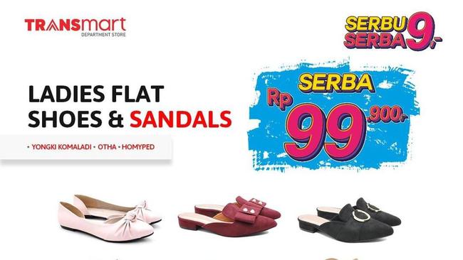 Transmart Carrefour Promo Serbu Serba 9, Belanja Sandal & Sepatu Jadi ...