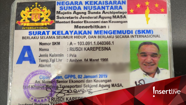 Heboh SIM Terbitan Kekaisaran Sunda Nusantara, Pengemudi Ngaku Jenderal