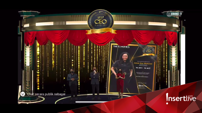 Dirut Trans TV dan Trans7 Raih Penghargaan Best CEO Awards 2021