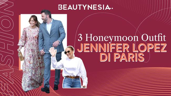 3 Outfit Jennifer Lopez Saat Bulan Madu Bersama Ben Affleck di Paris