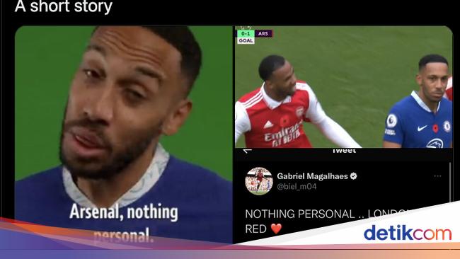 Aubameyang Jadi Bulan-bulanan Diledek Meme Usai Arsenal Libas Chelsea