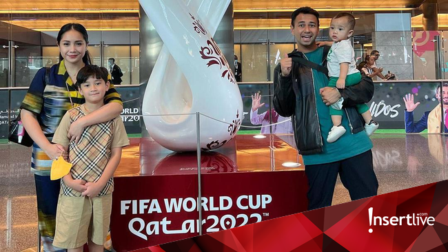 Raffi Ahmad Boyong Nagita Slavina dan Anak Nonton Piala Dunia 2022 Qatar