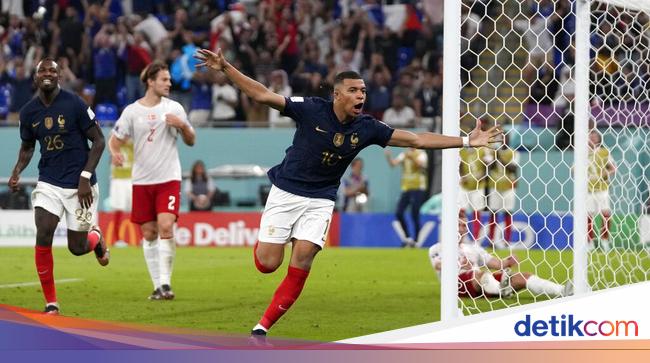 Bungkam Denmark, Brace Mbappe Bawa Prancis ke 16 Besar