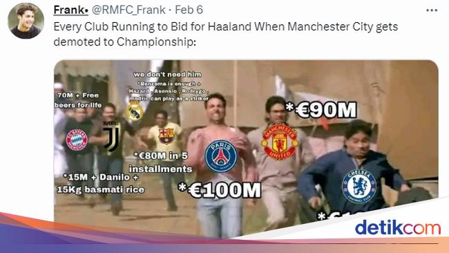 Ragam Meme Manchester City Terancam Degradasi, Bikin Ngakak!