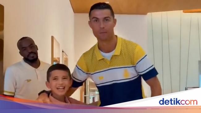 Mimpi Bocah Suriah Ini Terwujud: Bertemu, Dipeluk, dan Tonton Ronaldo
