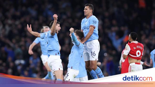 Man City Vs Arsenal: The Citizens Hancurkan Meriam London 4-1