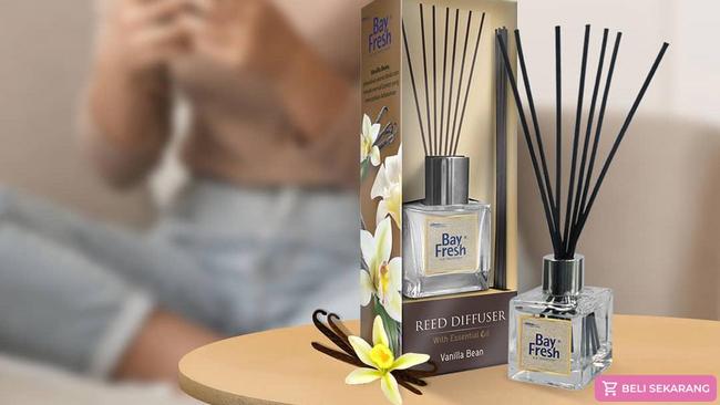 Review Bayfresh Reed Diffuser Vanilla Bean, Pewangi Estetik dengan ...
