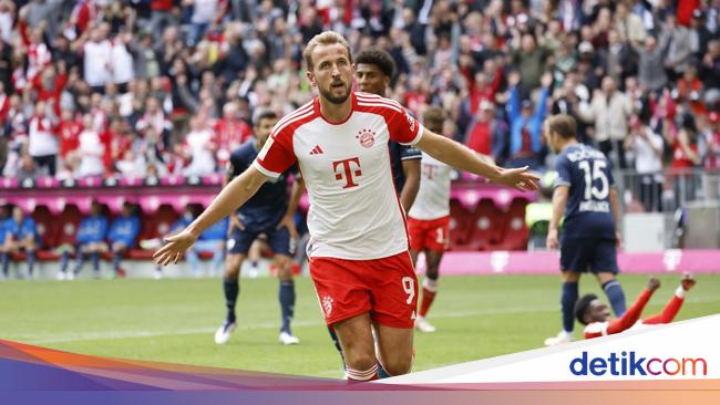 Top! Harry Kane Cetak Hat-trick Pertamanya di Bayern Munich