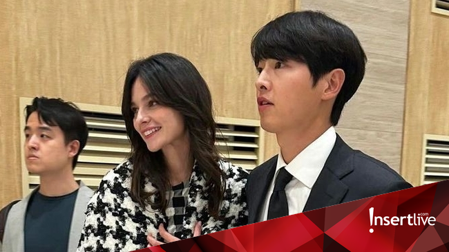 7 Potret Song Joong Ki Gandeng Katy Louise Saunders Hadiri Pernikahan Adik