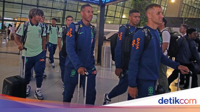 Potret Timnas U-17 Brasil Tiba di Indonesia