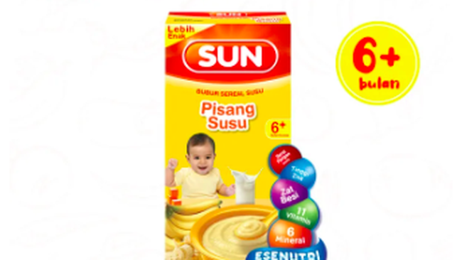 Review SUN Bubur Sereal Pisang Susu, MPASI Instan untuk Bayi 6 Bulan ke ...