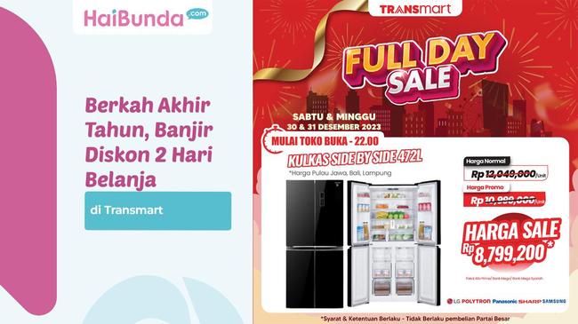 Berkah Akhir Tahun, Banjir Diskon 2 Hari Belanja di Transmart