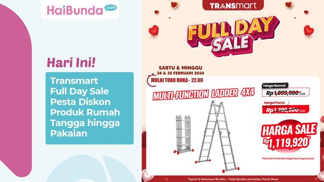 Hari Ini! Transmart Full Day Sale Pesta Diskon Produk Rumah Tangga ...