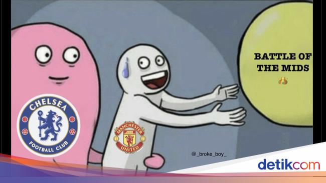 Meme Chelsea: Pemain Rebutan Penalti, MU Kini Didekati