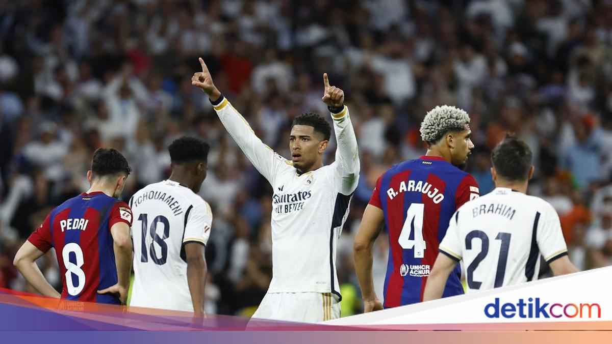 Real Madrid Vs Barcelona: Bellingham Menangkan El Real 3-2