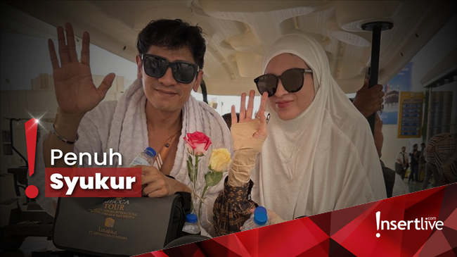 Adi Nugroho dan Donita Langsung Berdoa saat Hujan Turun di Makkah