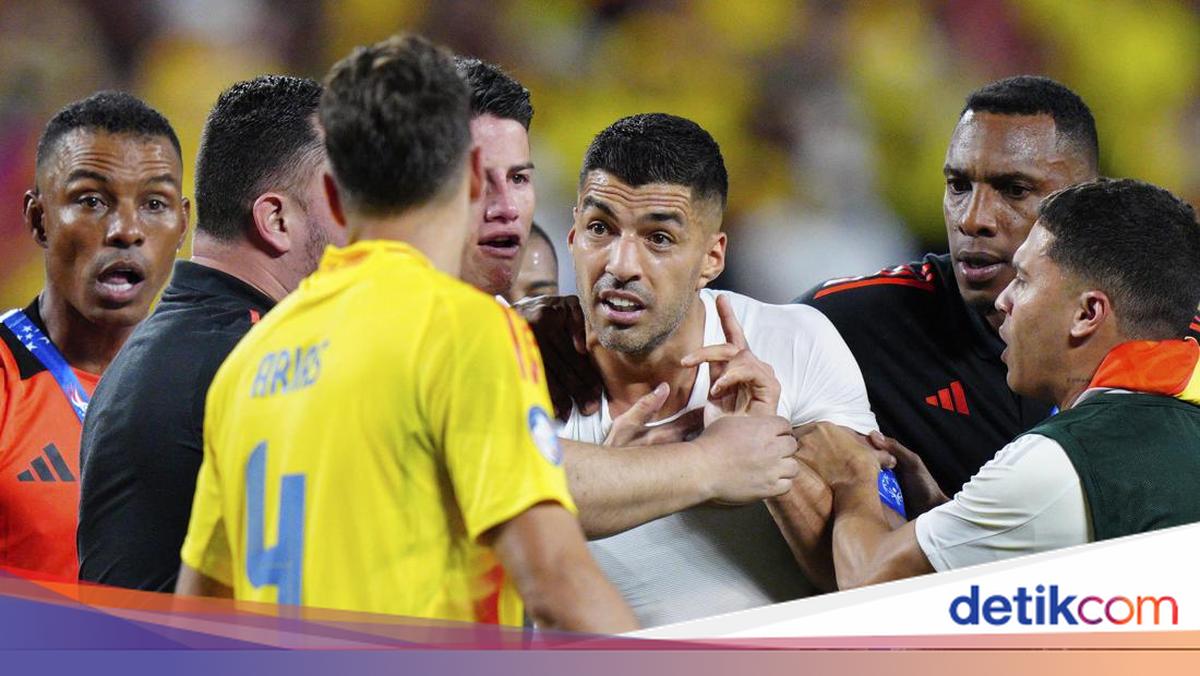 Uruguay Vs Kolombia Ada Ribut-ribut, Luis Suarez yang Sulut?