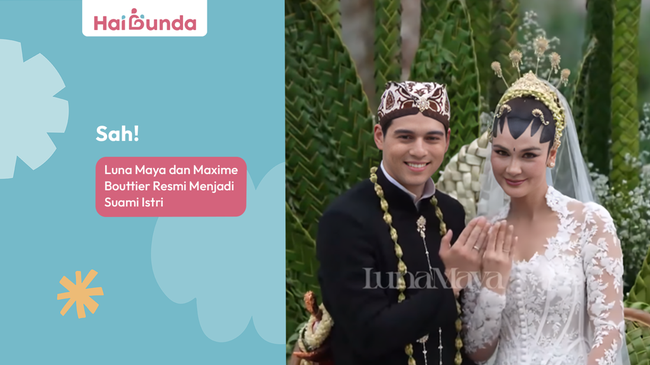 Sah! Luna Maya dan Maxime Bouttier Resmi Menjadi Suami Istri