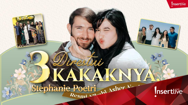 Direstui 3 Kakaknya, Stephanie Poetri Resmi Nikahi Asher Novkov Bloom