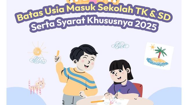 Batas Usia Masuk Sekolah TK & SD Serta Syarat Khususnya 2025
