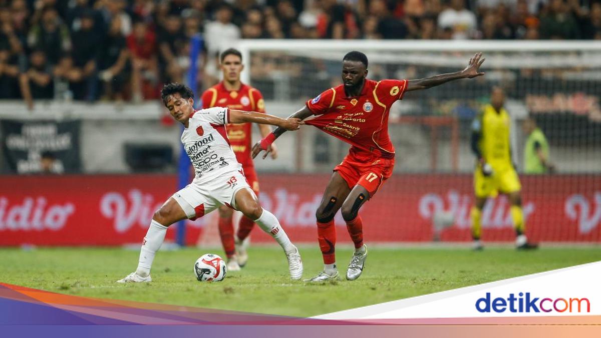 Duel Sengit Persija vs Bali United Berakhir Sama Kuat 1-1