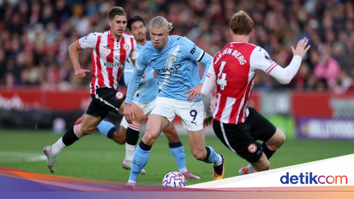 Brentford Vs Manchester City: Haaland Menangkan The Citizens