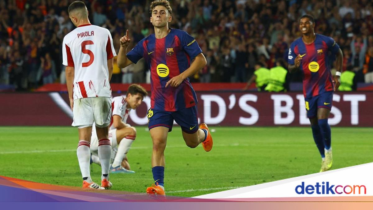 Barcelona Vs Olympiakos: Fermin Hat-trick, Los Cules Gilas 10 Pemain