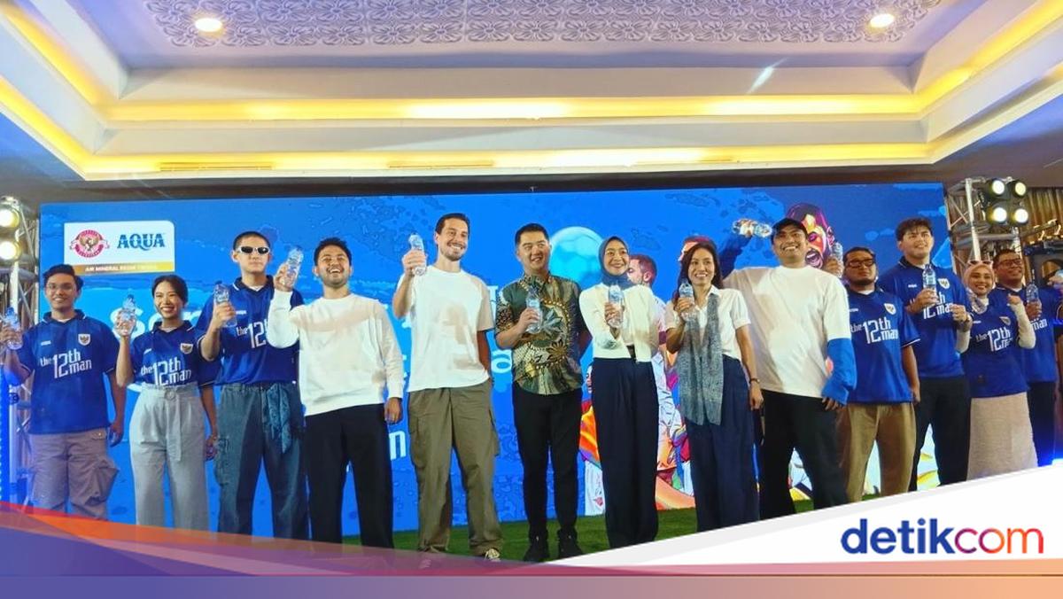 AQUA Dukung Pemain Timnas RI Terhidrasi untuk Tampil Optimal