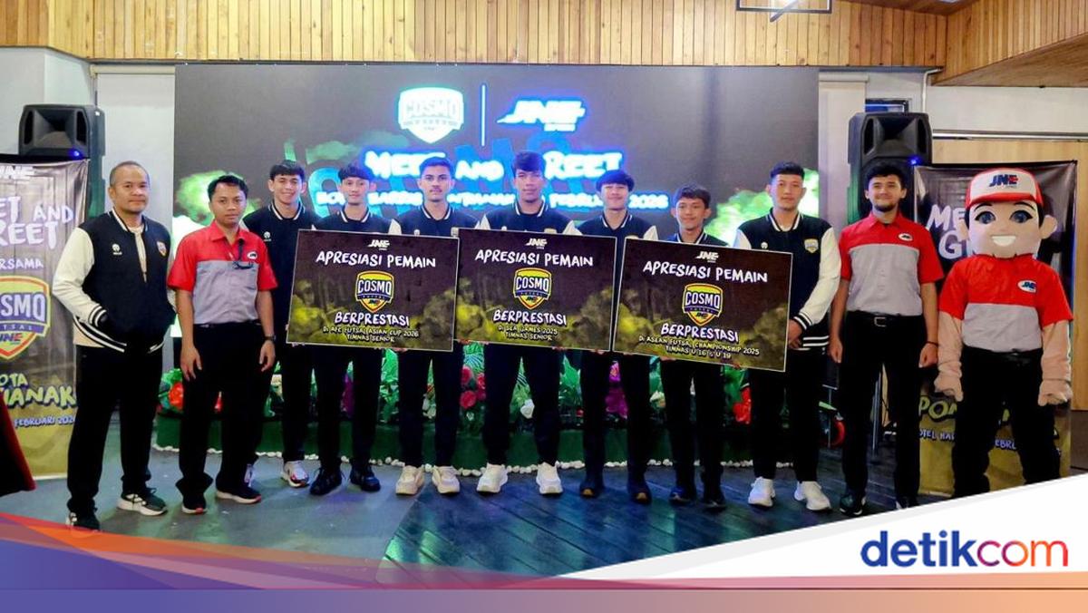 JNE Beri Bonus ke Pemain Cosmo JNE FC yang Perkuat Timnas Futsal Indonesia