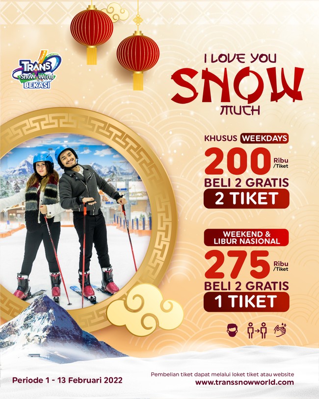 Promo I LOVE you SNOW much, di Trans Snow World Bekasi | transsnow