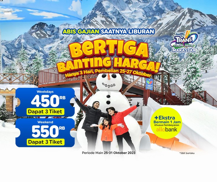 Promo - HALLOWEEN PROMO GAJIAN CUMA TIGA HARI! | Trans Snow Makassar