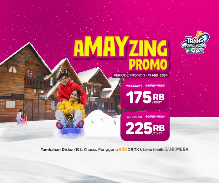 Situs resmi pembelian tiket Trans Snow World Bintaro