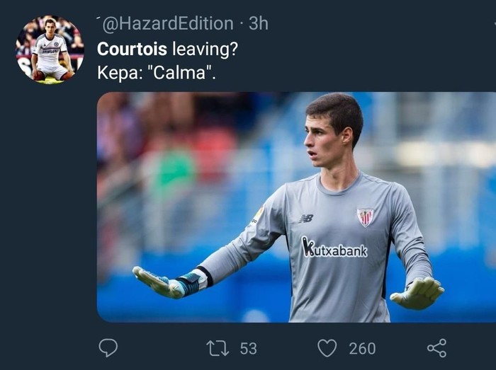 Meme-Meme Rumor Thibaut Courtois ke Real Madrid