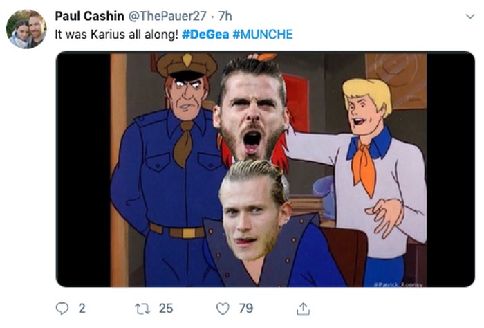 Meme: Bikin Blunder Lagi, Ini De Gea atau Loris Karius?