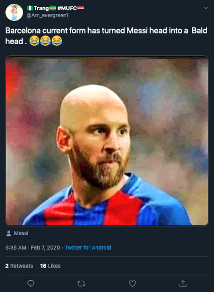 Ramai Meme Messi Usai Barcelona Keok dari Bilbao