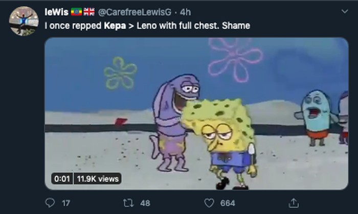 Sadis! Meme Kepa Disamakan dengan Tempat Sampah dan Toilet