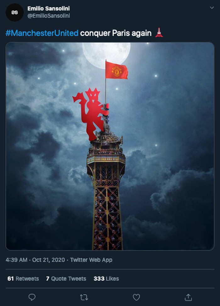 Meme Setan Merah Kembali Kuasai Paris