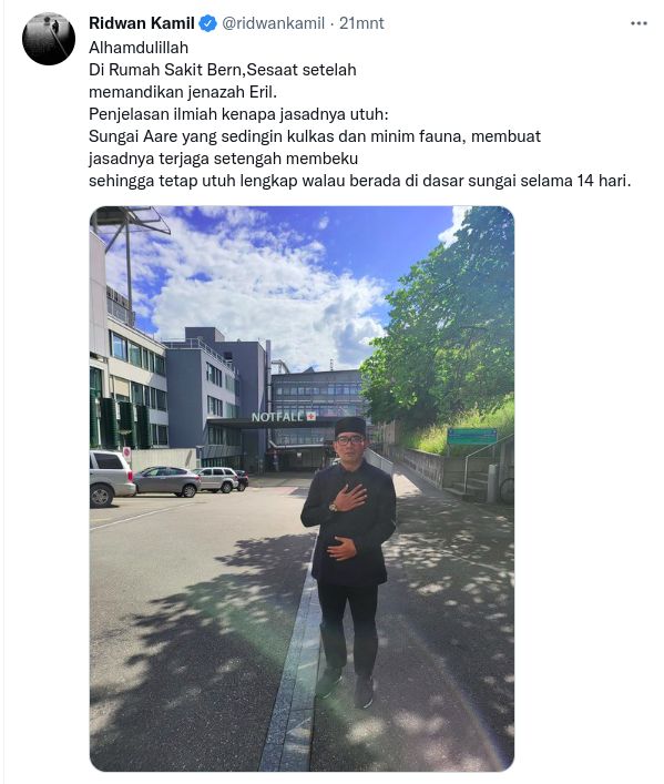 Ini Alasan Jenazah Eril Masih Utuh & Wangi, meski 2 Minggu Tenggelam Ini Alasan Jenazah Eril Masih Utuh & Wangi, meski 2 Minggu Tenggelam