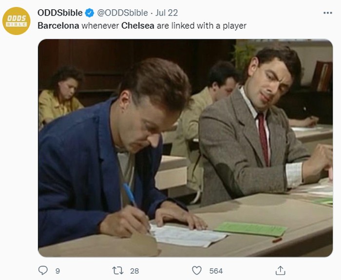 Meme Lucu Chelsea Kena Tikung Barcelona di Bursa Transfer
