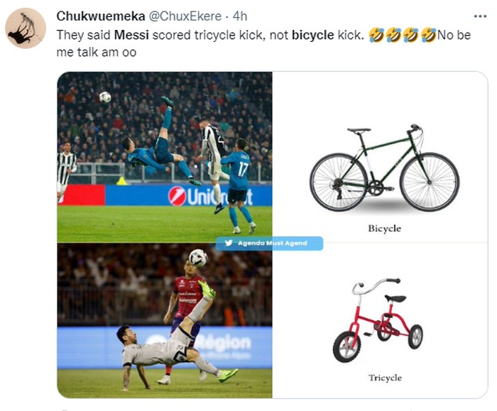 Meme Gol Salto Messi, Ada Bawa-bawa Ronaldo dan Sepeda!