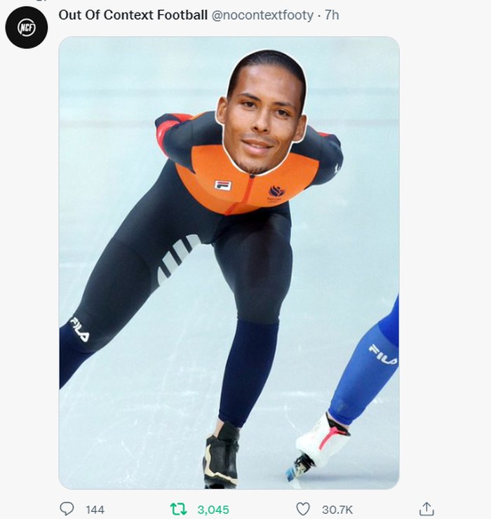 Liverpool Takluk dari MU, Van Dijk Kebanjiran Meme