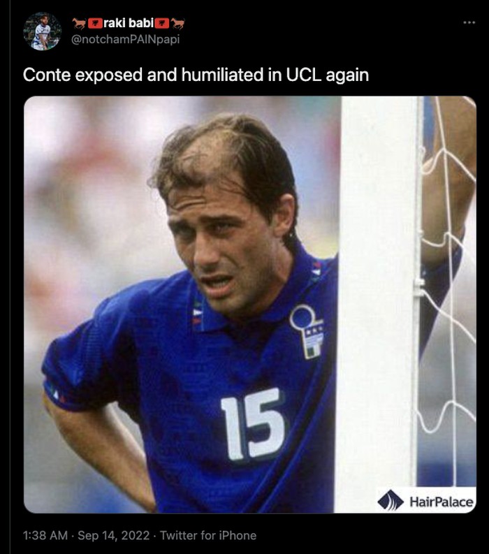 Ragam Meme Ledek Conte, di Liga Champions Masih Tak Oke