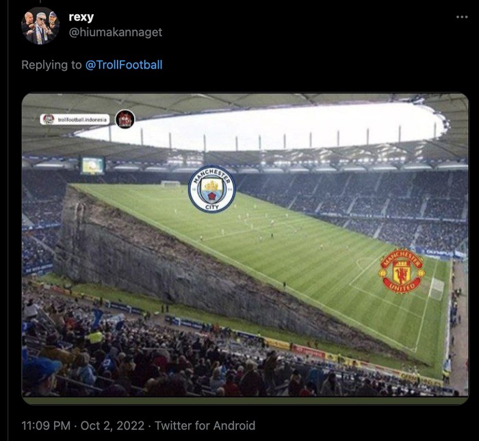 Meme Derby Manchester: MU Dilumat City, Harry Maguire Nyengir