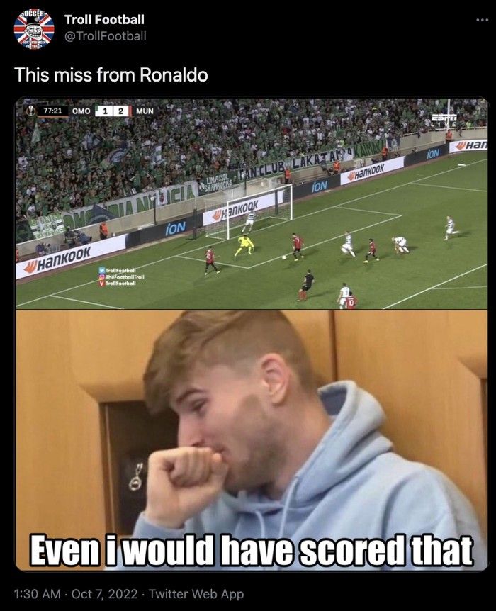 Ronaldo Gagal Cetak Gol Dari Depan Gawang Kena Ledek Meme Deh