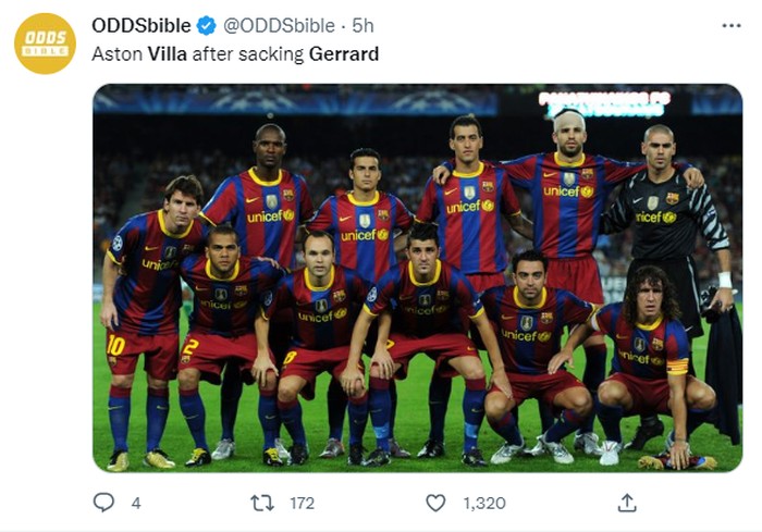 Meme Steven Gerrard Kaget Aston Villa Bisa Pesta Gol