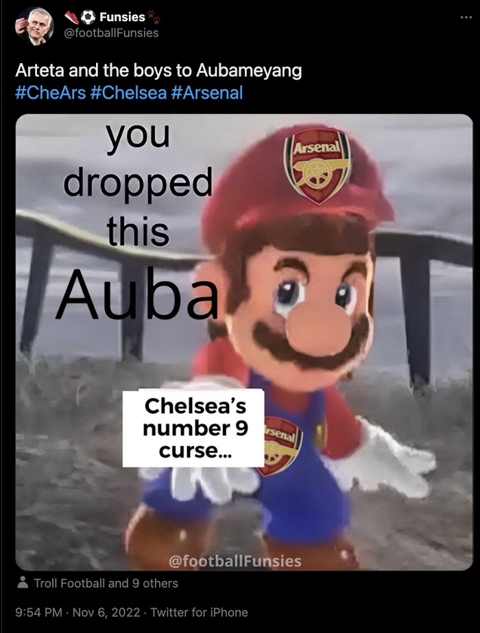 Aubameyang Jadi Bulan-bulanan Diledek Meme Usai Arsenal Libas Chelsea
