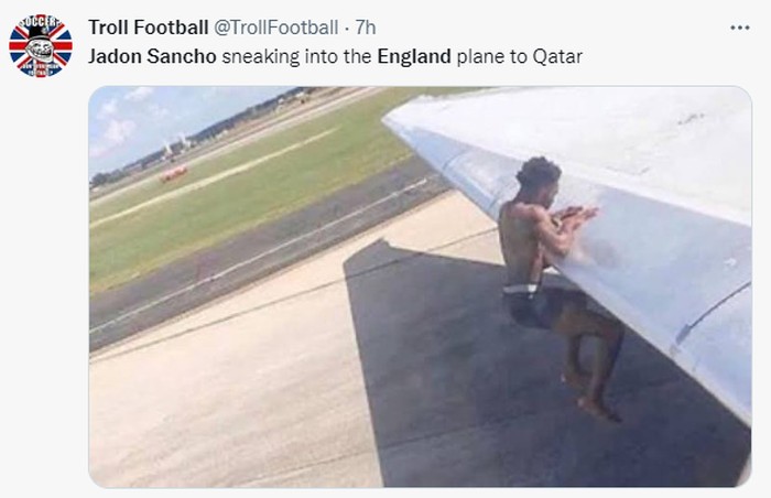 Meme Kocak Jadon Sancho Gak Jadi Berangkat ke Piala Dunia 2022