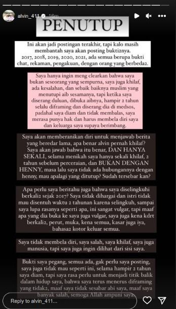 Alvin Faiz Koar-koar, Ngaku Dimaki-maki Kasar & Korban KDRT Larissa Chou Alvin Faiz Koar-koar, Ngaku Dimaki-maki Kasar & Korban KDRT Larissa Chou