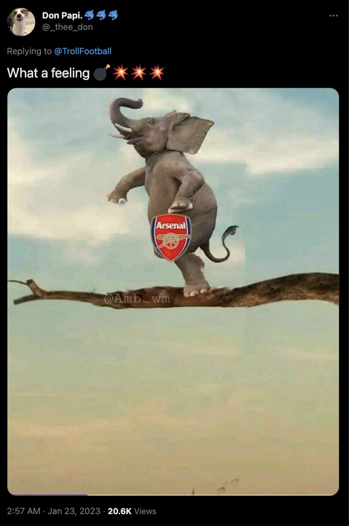 Meme Arsenal Libas MU: Nyaman di Pucuk, Nketiah kayak Henry!